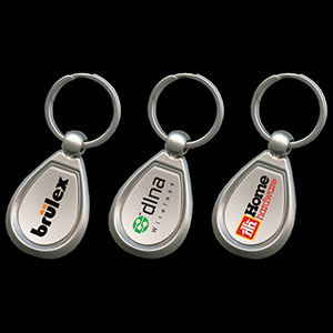 Custom Printed Metal Keyrings At LOW Prices