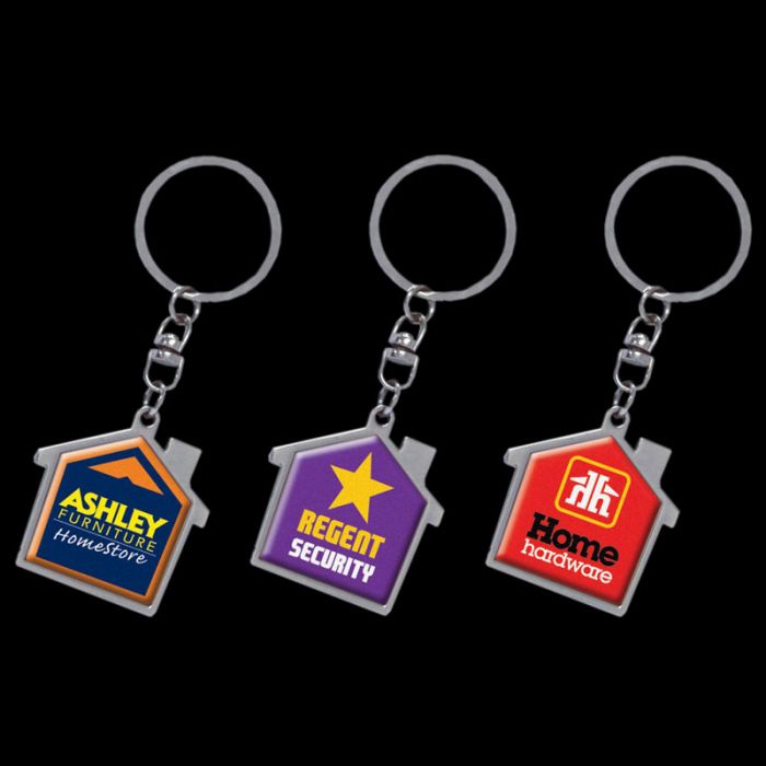 Get Our House Metal Key Ring Custom Printed With Your Logo!