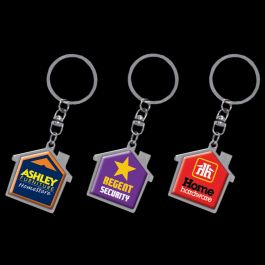 Get Our House Metal Key Ring Custom Printed With Your Logo!